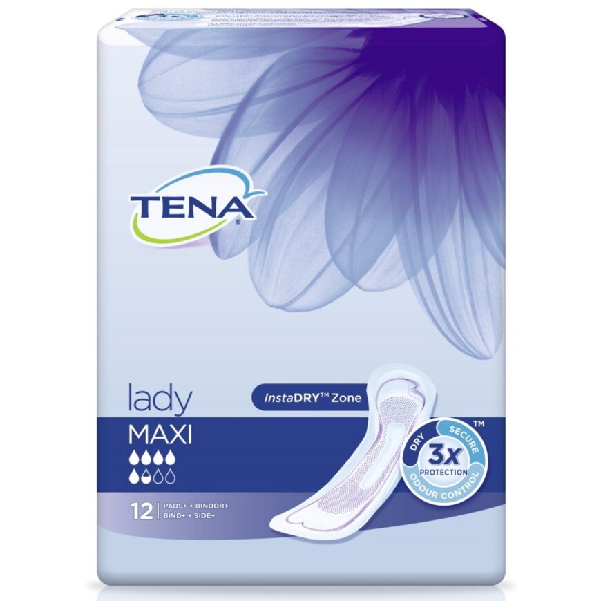 TENA LADY MAXI INSTADRY 12 KPL | Yliopiston Apteekki