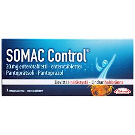 SOMAC CONTROL ENTEROTABLETTI 20MG | Yliopiston Apteekki