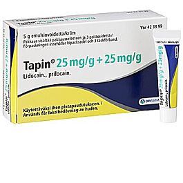 TAPIN 25 mg/g+25 mg/g EMULSIOVOIDE 5 g | Yliopiston Apteekki