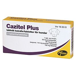 CAZITEL PLUS 50/144/150 mg TABLETTI 2 fol | Yliopiston Apteekki