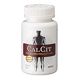 CALCIT KALSIUMSITRAATTI +D3 TABL 100 KPL | Yliopiston Apteekki