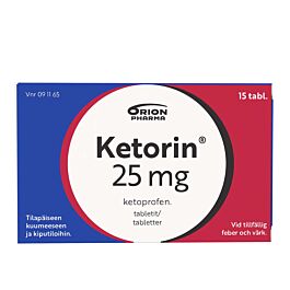 Ketorin 25 mg kipulääke 15 tablettia | Ya.fi
