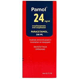 PAMOL 24 mg/ml ORAALISUSPENSIO 100 ml | Yliopiston Apteekki