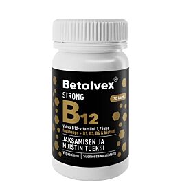 BETOLVEX STRONG B12-VITAMIINI 1,25MG KAPS 30 KPL | Yliopiston Apteekki