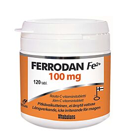 FERRODAN FE2+ 100 MG TABL 120 KPL | Yliopiston Apteekki