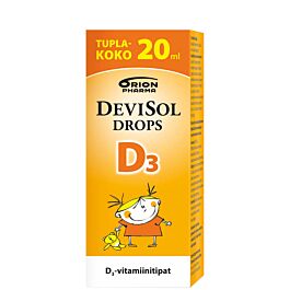 Devisol Drops D3 Tuplakoko 20 ml | Yliopiston Apteekki