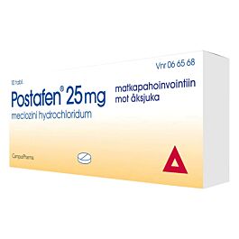 Postafen 25mg matkapahoinvointilääke | Yliopiston Apteekki