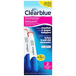 Clearblue Digital Ultra Early 2 kpl | Yliopiston Apteekki