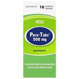 Para-Tabs tabletti 500 mg | Yliopiston Apteekki