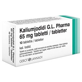 KALIUMJODIDI G.L.PHARMA 65 mg TABLETTI 10 fol | Yliopiston Apteekki